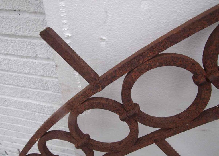 1920s Wrought Iron Transom Done in an Arched Fan Shape at 1stDibs ...
