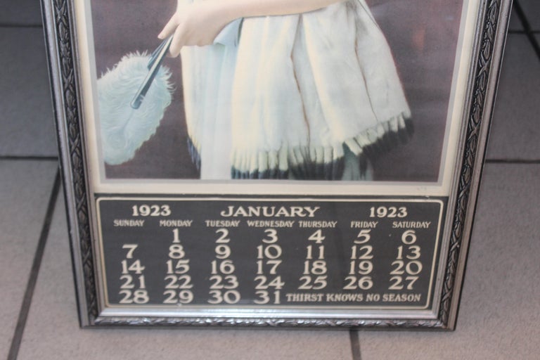1923 January Coca-Cola Calendar Paper Advertising For Sale at 1stDibs