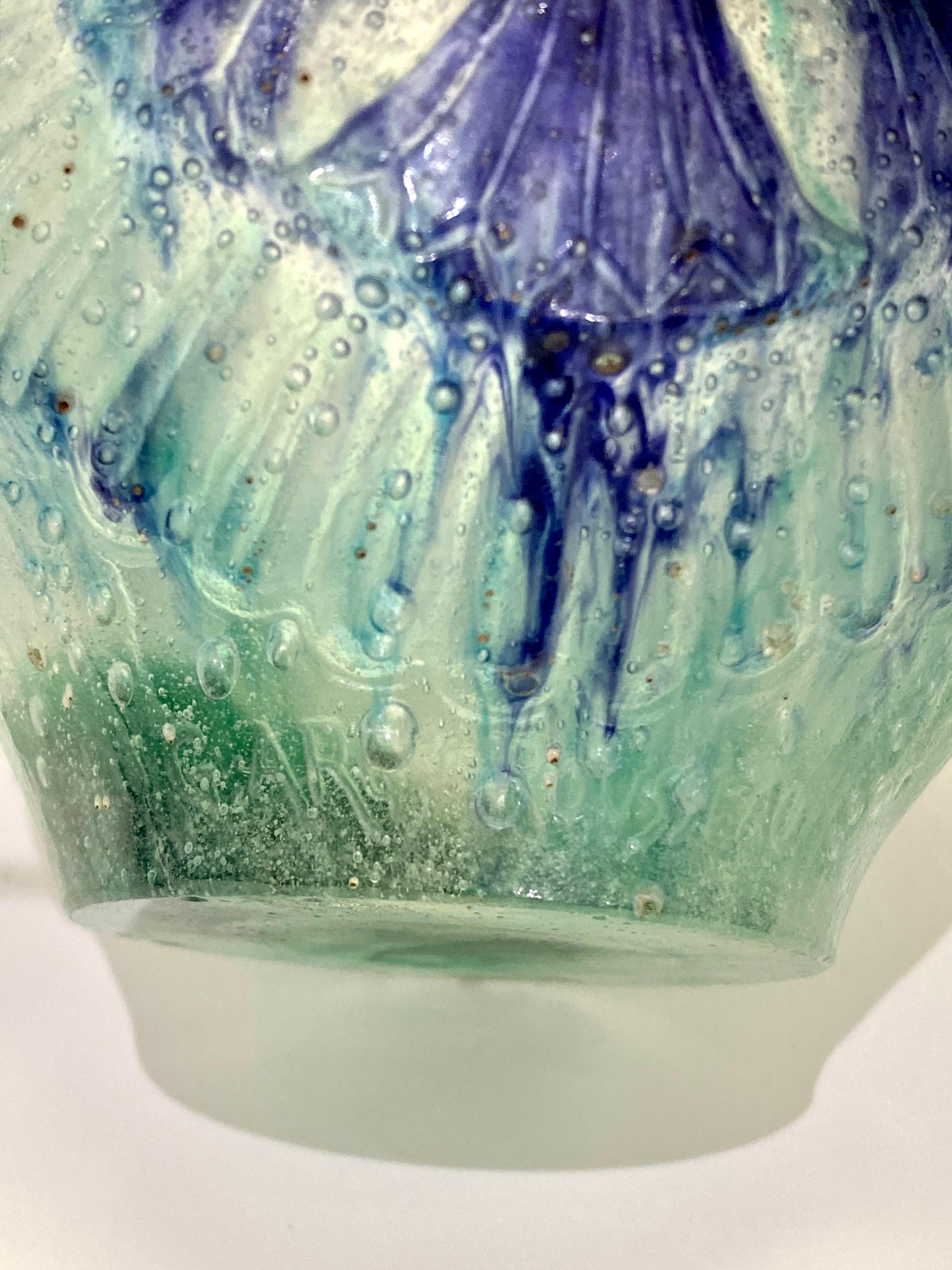 1924 Gabriel Argy-Rousseau Lotus Bowl Pate de Verre Glass at 1stDibs ...