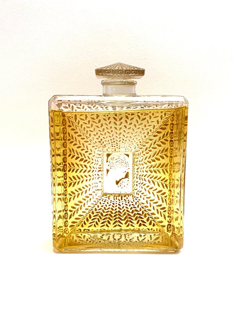 1925 Rene Lalique La Belle Saison Houbigant Perfume Bottle Sepia ...