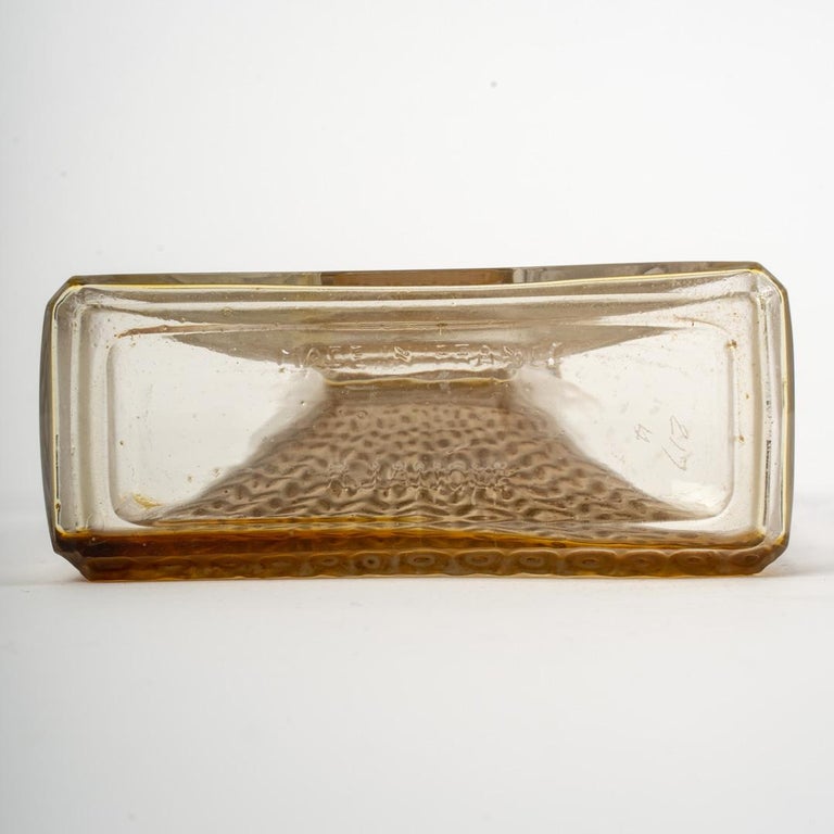 1925 René Lalique Perfume Bottles La Belle Saison Glass Sepia Patina ...