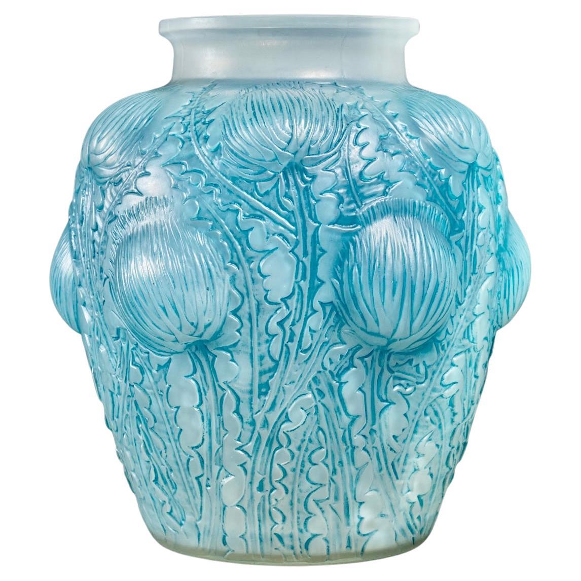 1926 René Lalique Tourbillons Vase in Yellow Glass, Suzanne Lalique ...