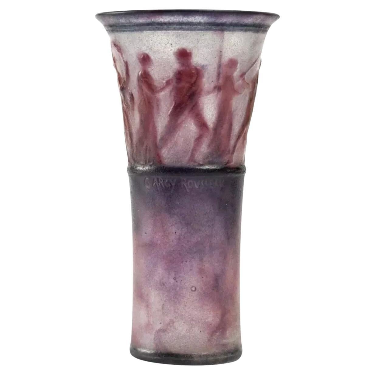 French "Gazelle" Pâte de Verre Vase by Gabriel Argy-Rousseau at 1stDibs