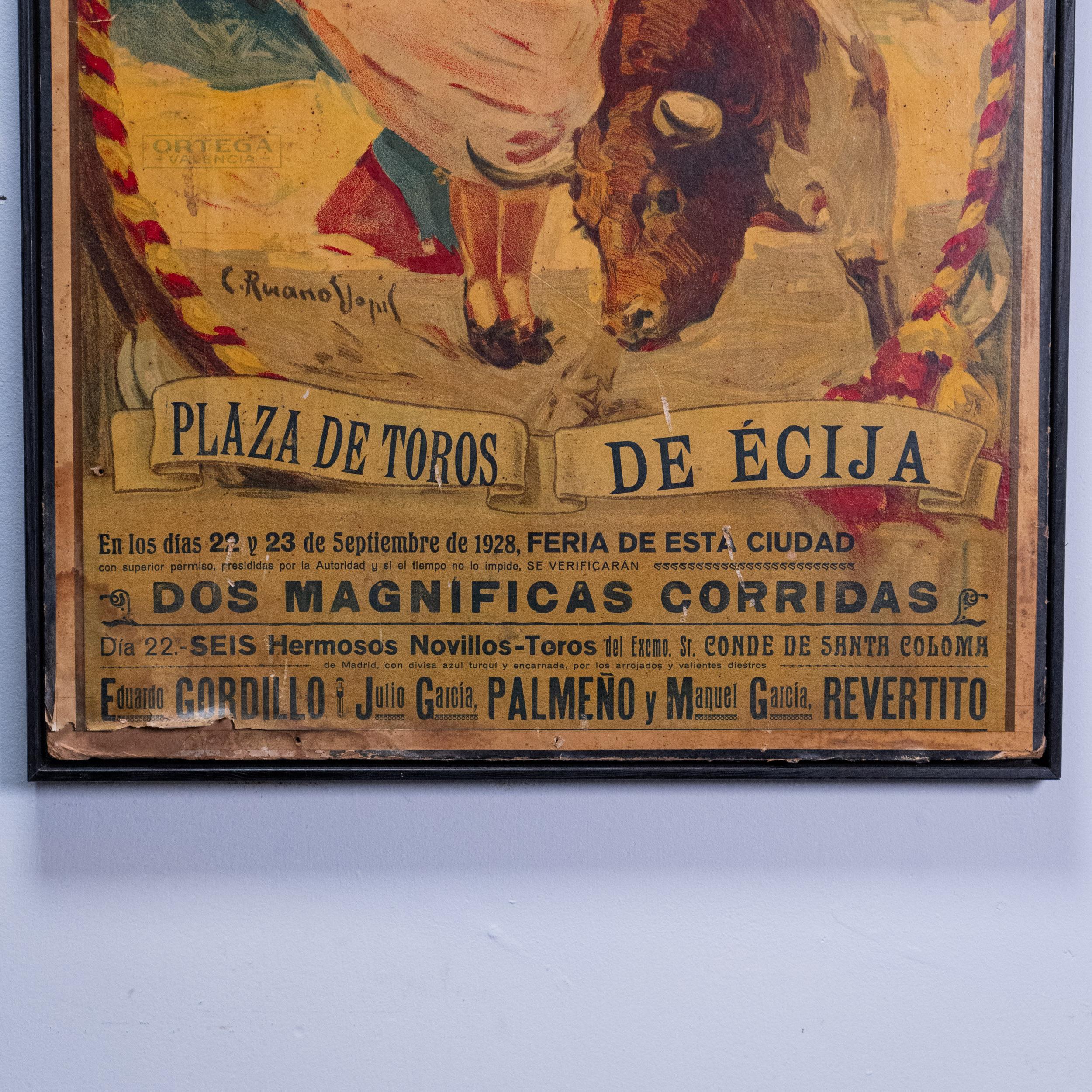 1928 Spanish Bullfighting Poster by Carlos Ruano Llopis – Plaza de ...