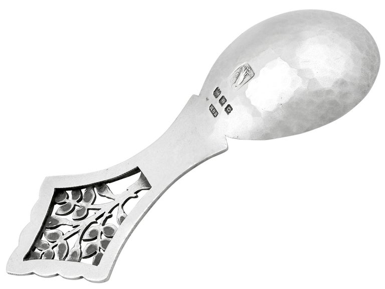 1929 Antique Sterling Silver Caddy Spoon by Henry George Murphy For ...