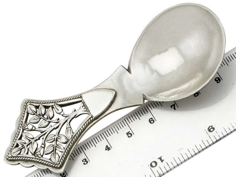 1929 Antique Sterling Silver Caddy Spoon by Henry George Murphy For ...