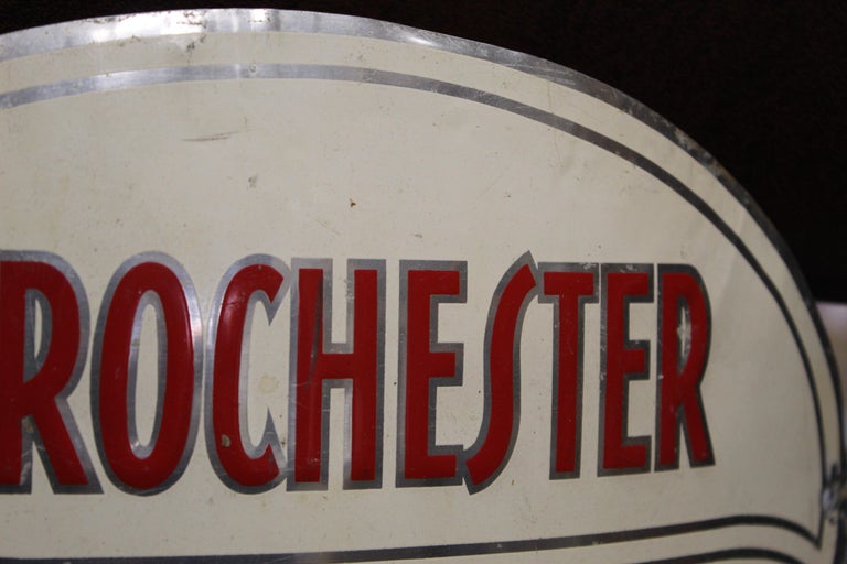 1930s-1940s JHS Rochester Root Beer Sign For Sale at 1stDibs
