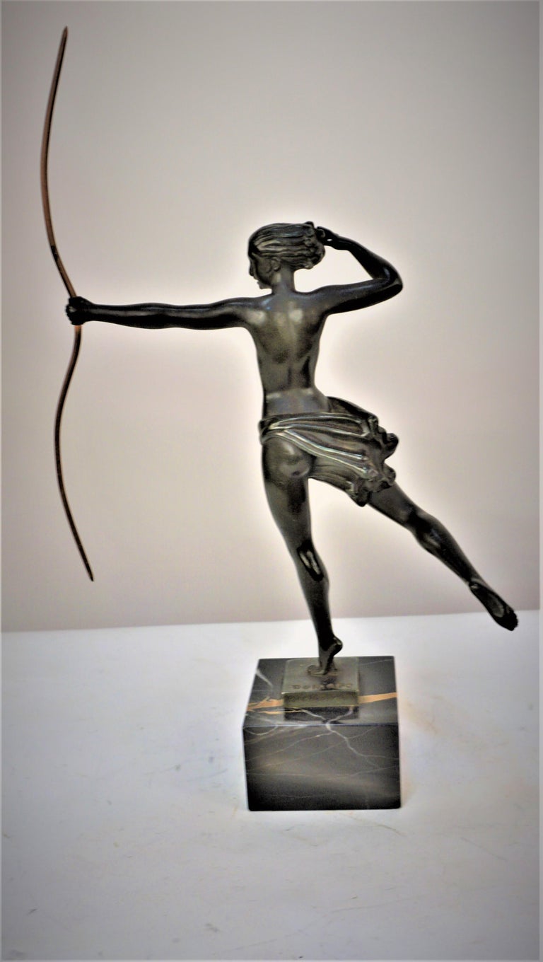 1930 Art Deco Sculpture by Demarc for Max Le Verrier at 1stDibs