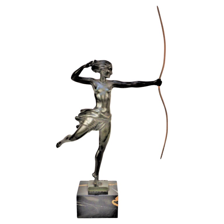 1930 Art Deco Sculpture by Demarc for Max Le Verrier at 1stDibs