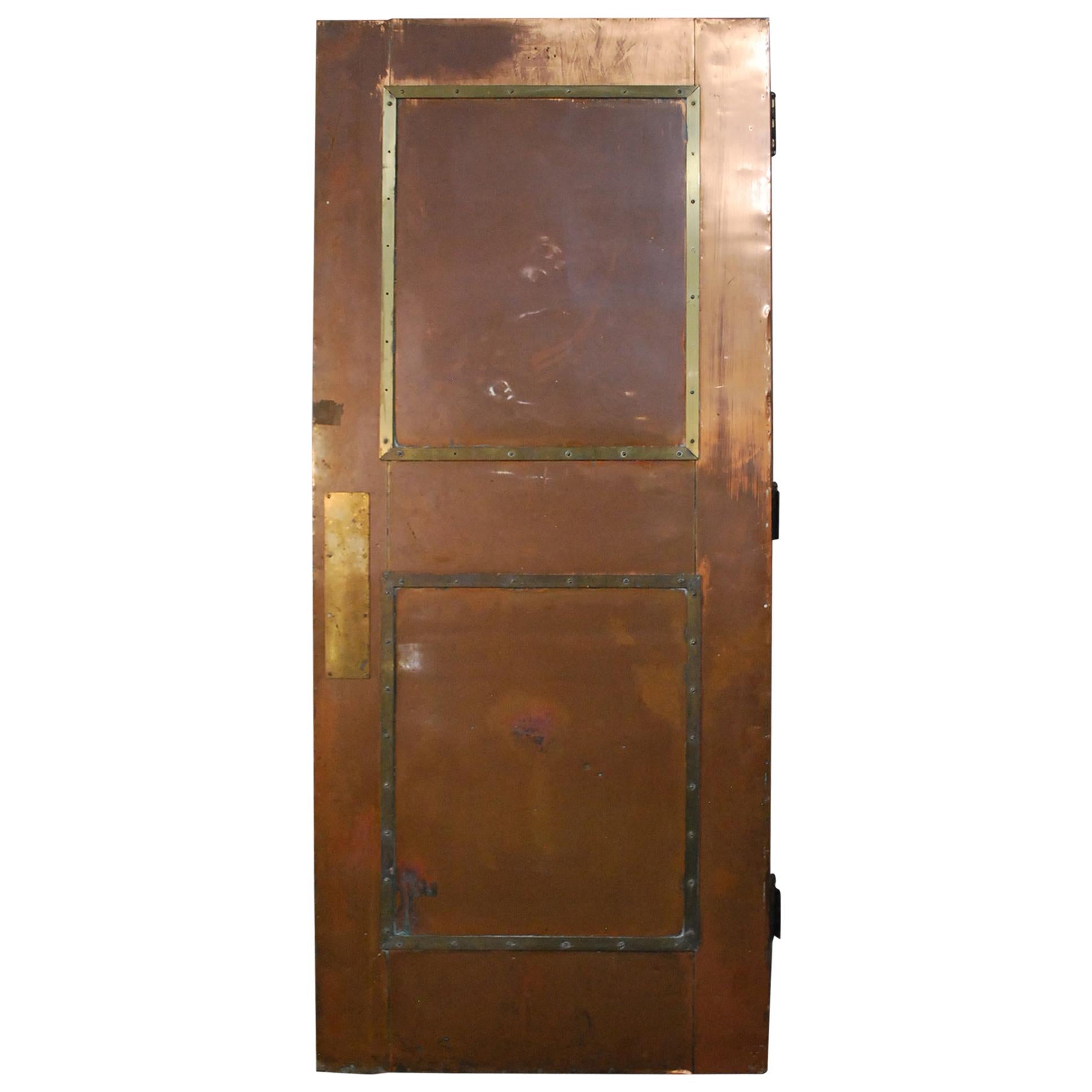 1930 Copper or Brass Industrial Door at 1stDibs | 1930 door