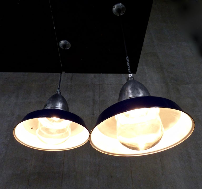 1930 Large 1100 Industrial Pendant Lights, Appleton Electric Co ...