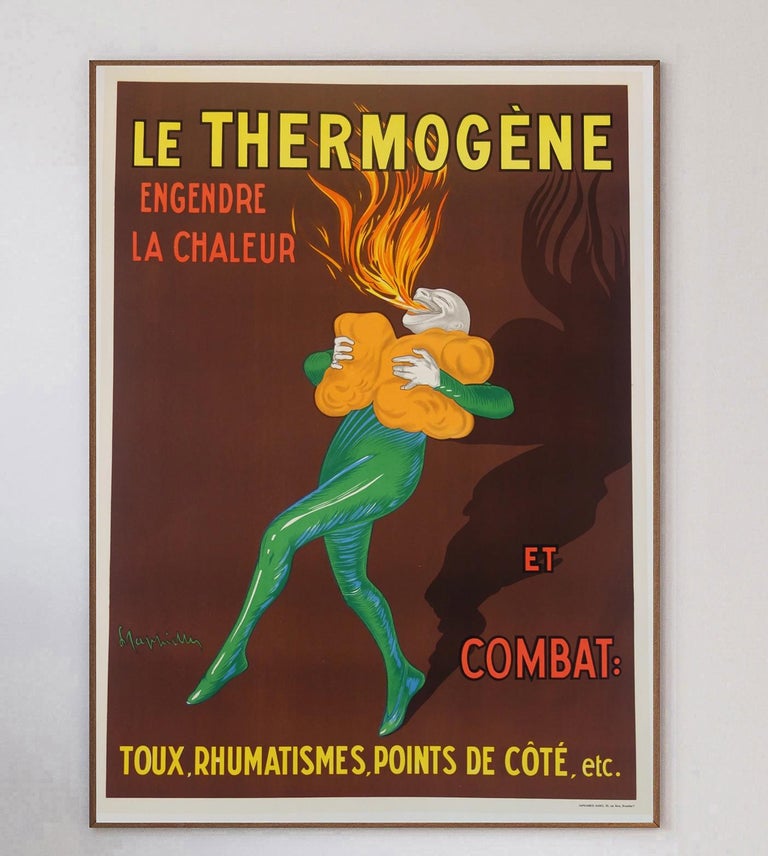 1930 Le Thermogene Original Vintage Poster For Sale at 1stDibs