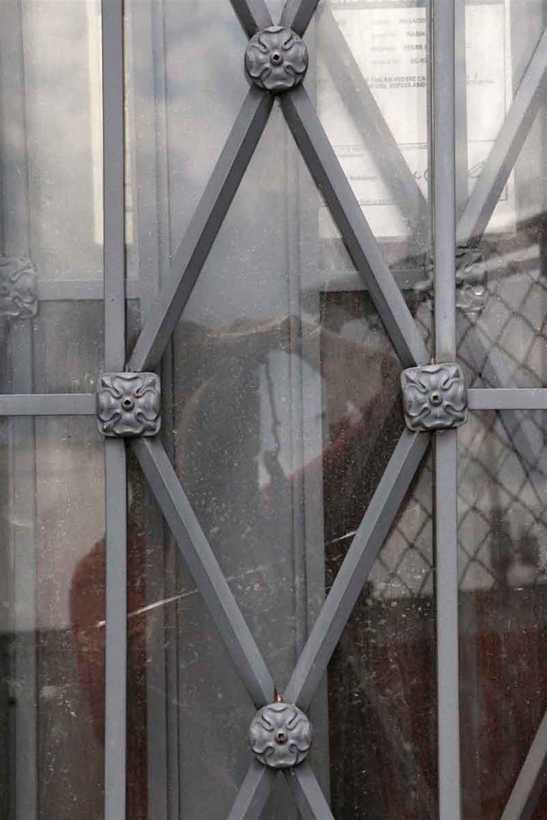 1930 New Jersey Steel Doors with Diamond Lattice Design For Sale at 1stDibs
