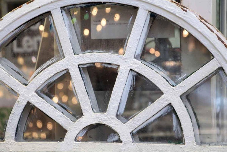 1930 Steel Frame Palladium Arched Chicken Wire Windows For Sale at 1stDibs