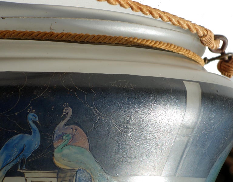 1930 Vedar luigi Fontana Art Deco Murano Glass Ceiling Lamp For Sale at ...