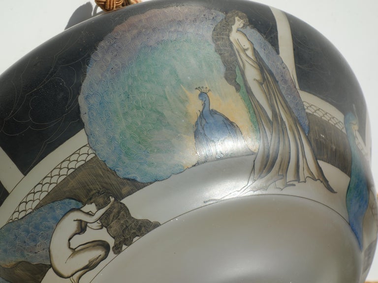 1930 Vedar luigi Fontana Art Deco Murano Glass Ceiling Lamp For Sale at ...