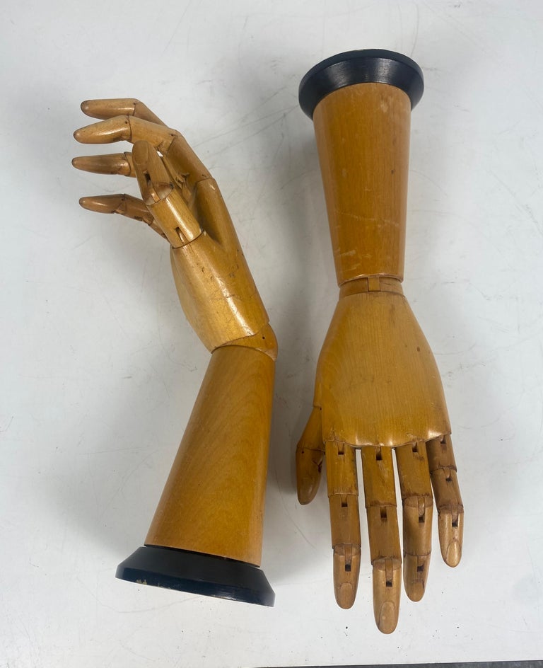 1930s/ 40s Articulated Wooden Hands, Artist Model, Drawing Tool, France ...