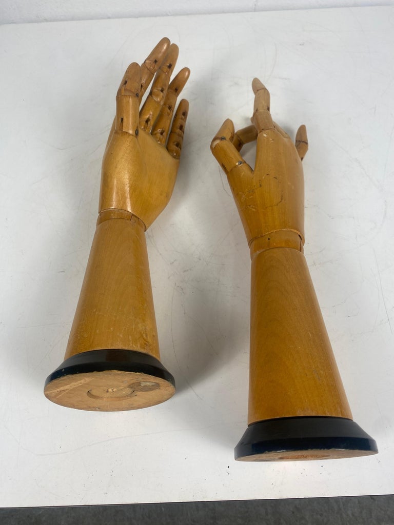 1930s/ 40s Articulated Wooden Hands, Artist Model, Drawing Tool, France ...