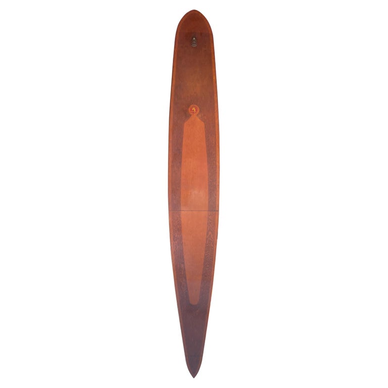 1930s-40s Tom Blake Hollow Wooden Surfboard Kookbox at 1stDibs