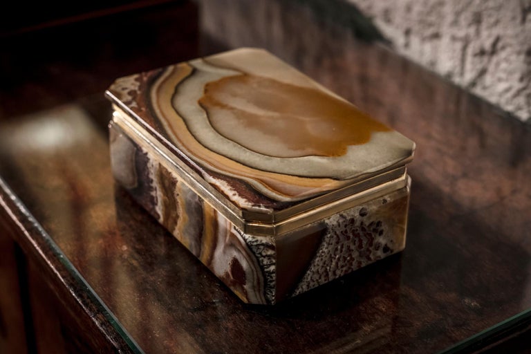 1930s Agate Box For Sale at 1stDibs