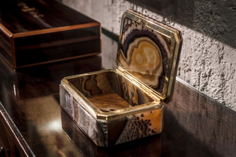 1930s Agate Box For Sale at 1stDibs