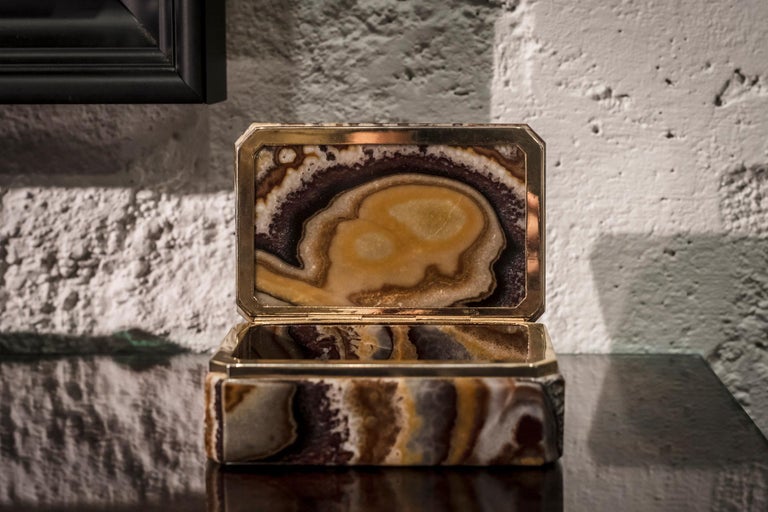 1930s Agate Box For Sale at 1stDibs