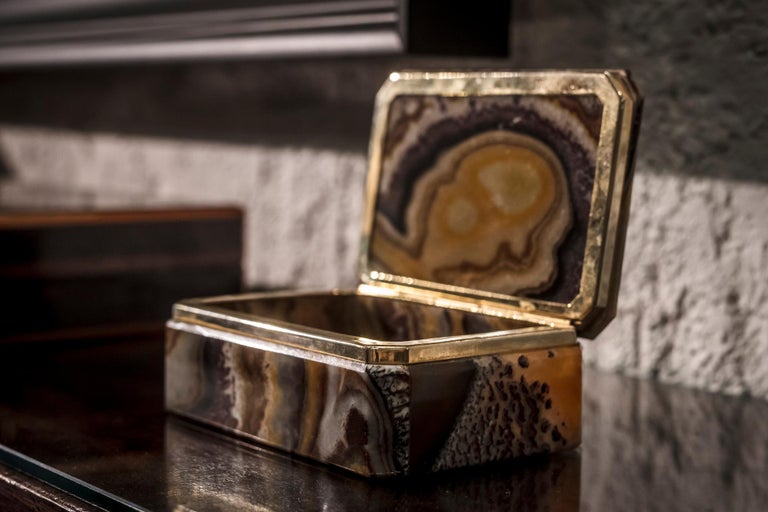 1930s Agate Box For Sale at 1stDibs