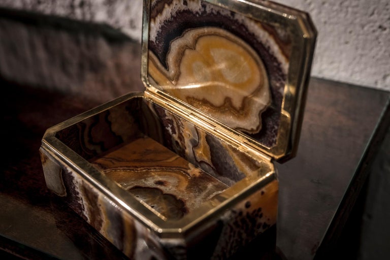 1930s Agate Box For Sale at 1stDibs