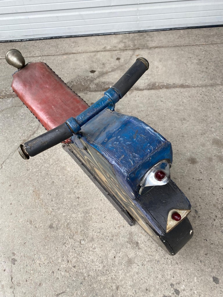 1930s Amusement / Carnival Motorcycle Ride, Carousal, Merry-go-round ...