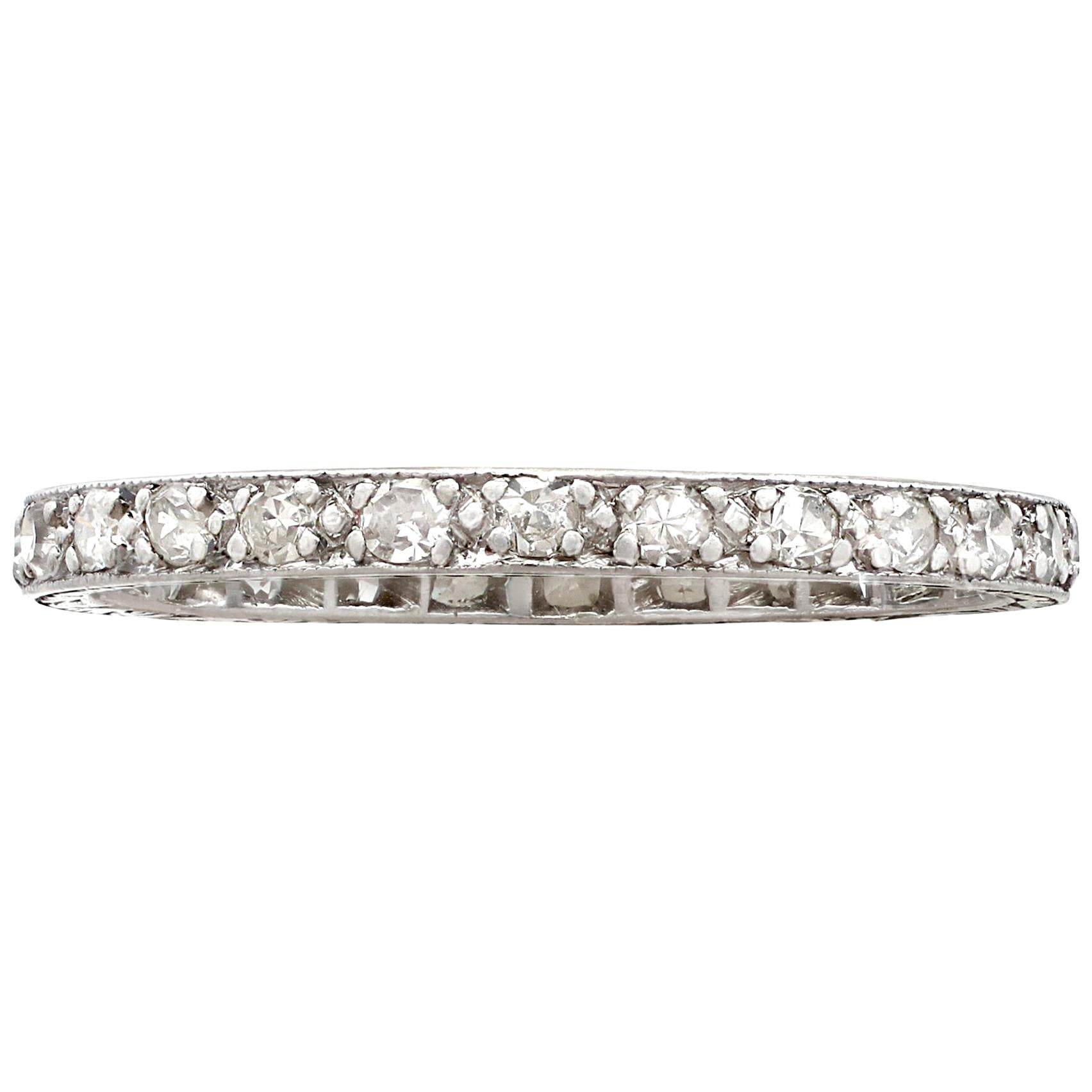 1930s Antique Diamond and Platinum Full Eternity Ring at 1stDibs