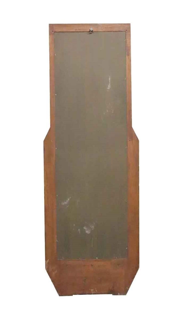 1930s Antique French Carved Wood Gilded Art Deco Wall Mirror with Small ...