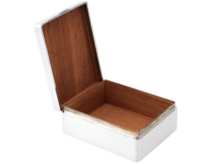 1930s Antique Indian Colonial Silver Cigarette Box For Sale at 1stDibs