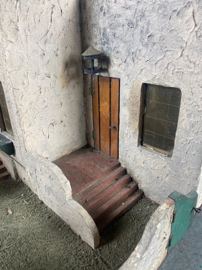 1930s Architectural Model, 'Doll House', Modernist Adobe Home, Interior ...