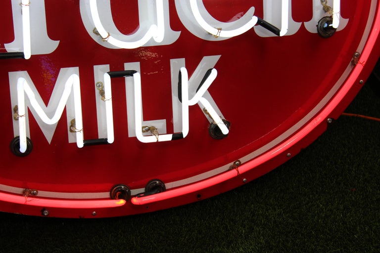 1930s Arden Milk Neon Advertising Sign For Sale at 1stDibs