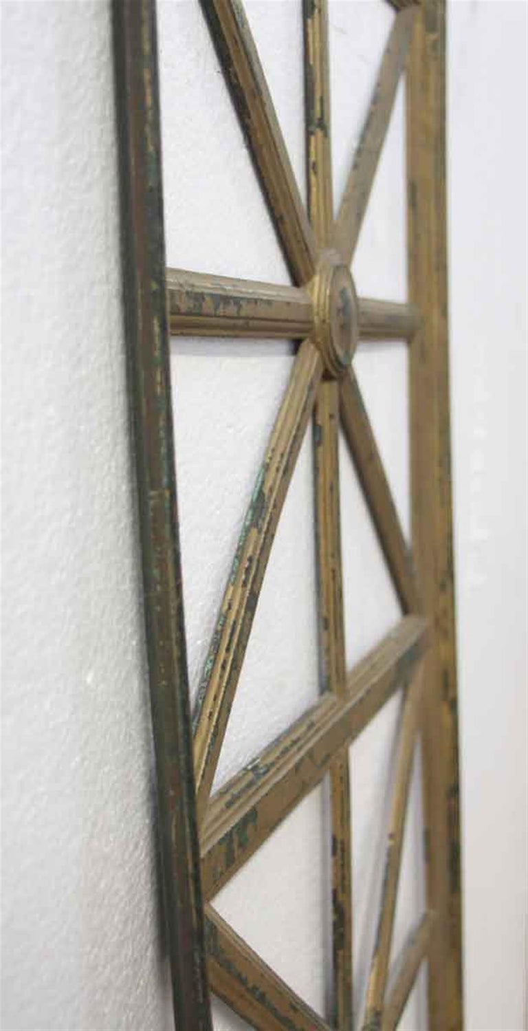 1930s Art Deco Bronze Elevator Door Grill with Center Florets at ...