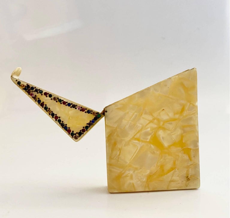 1930s Art Deco Crystals Bakelite Jeweled Cards Pill Box For Sale at 1stDibs