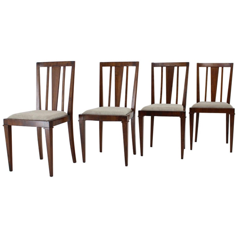 1930s Art Deco Dining Chairs, Czechoslovakia at 1stDibs