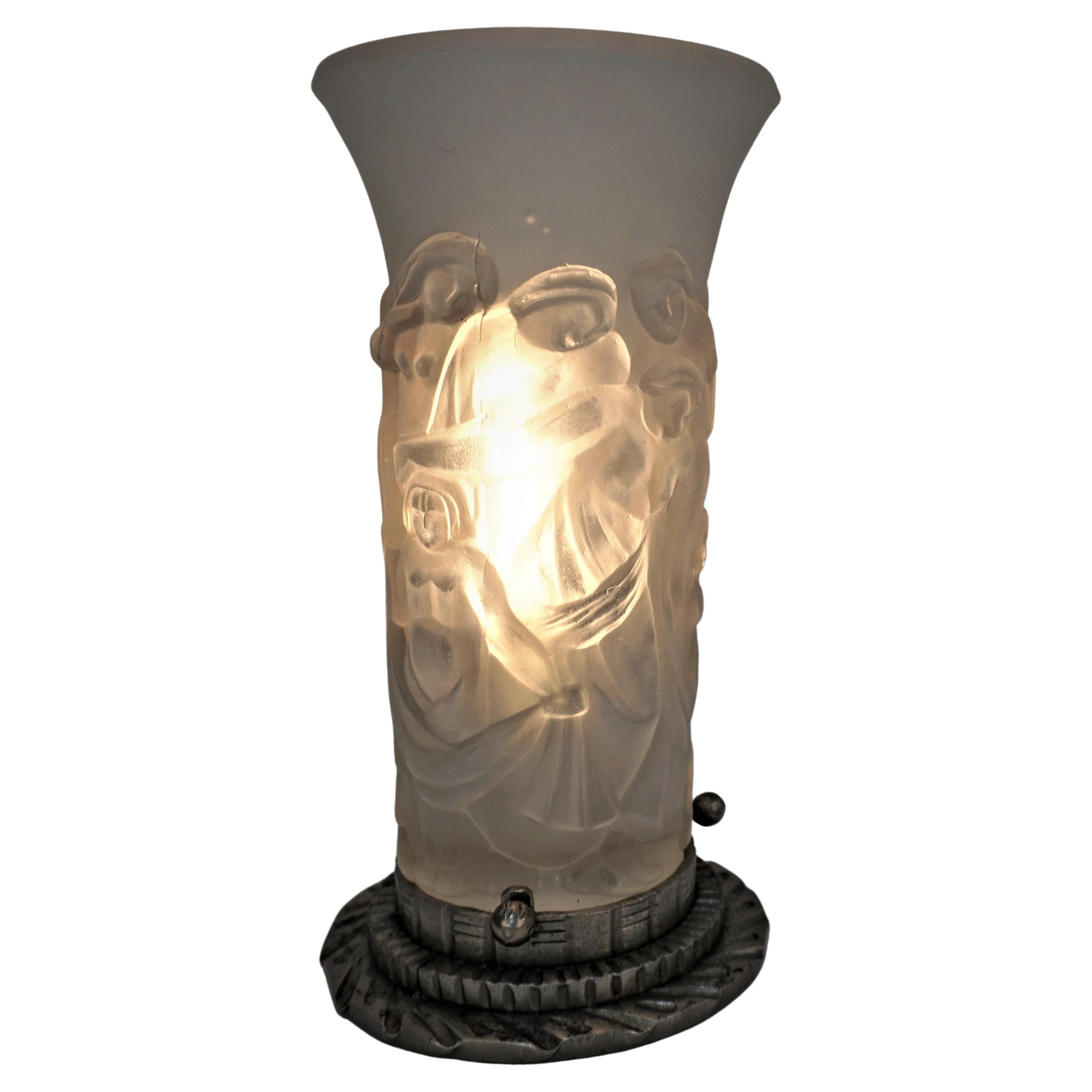 Art Deco Stained Glass Table Lamp For Sale at 1stDibs | art deco ...