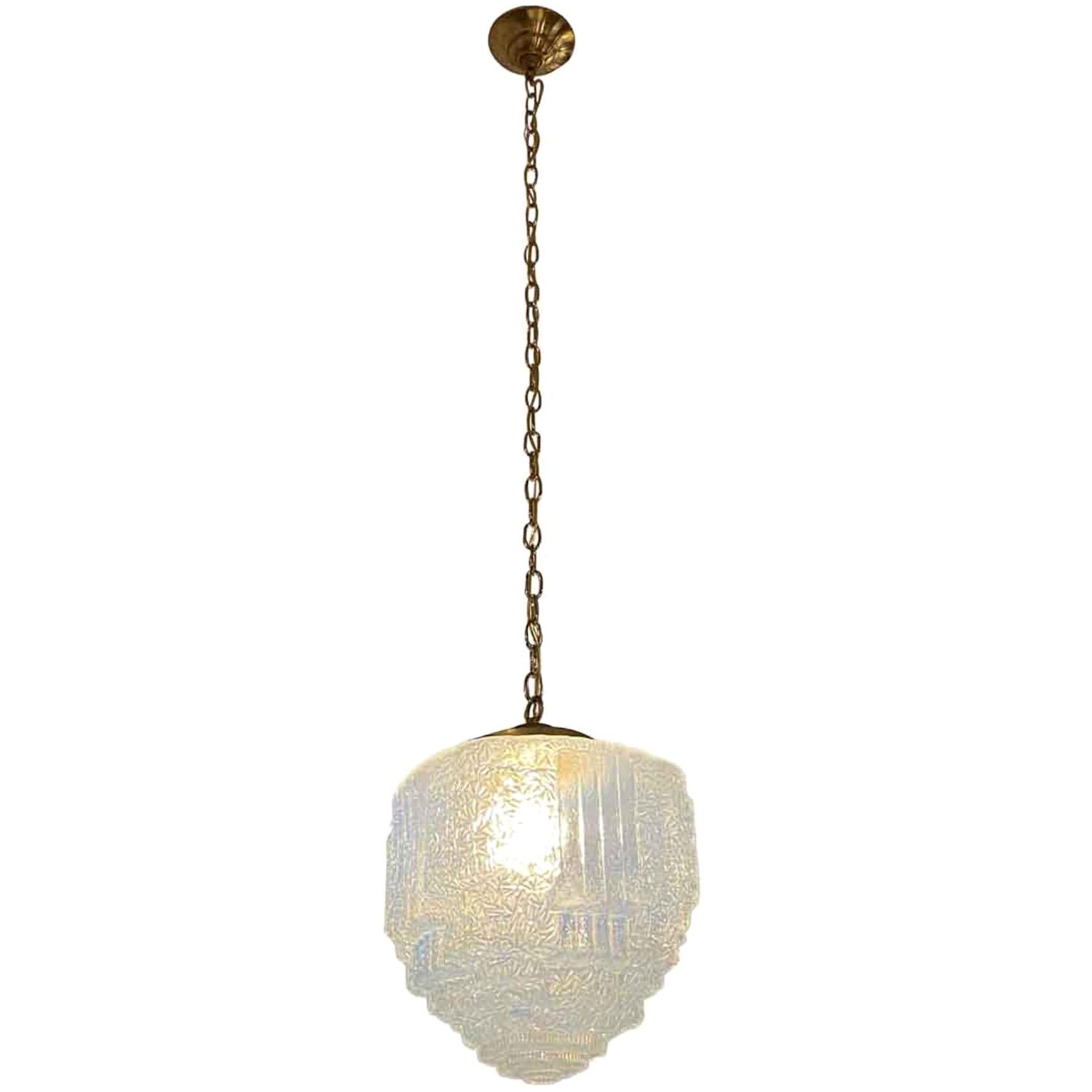 Rare Whimsical Pendant Light in Form of Ice Tongs and Cube at 1stdibs