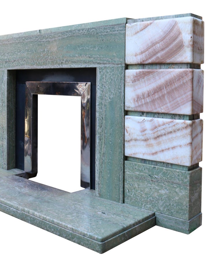 1930s Art Deco Marble Fire Surround at 1stDibs
