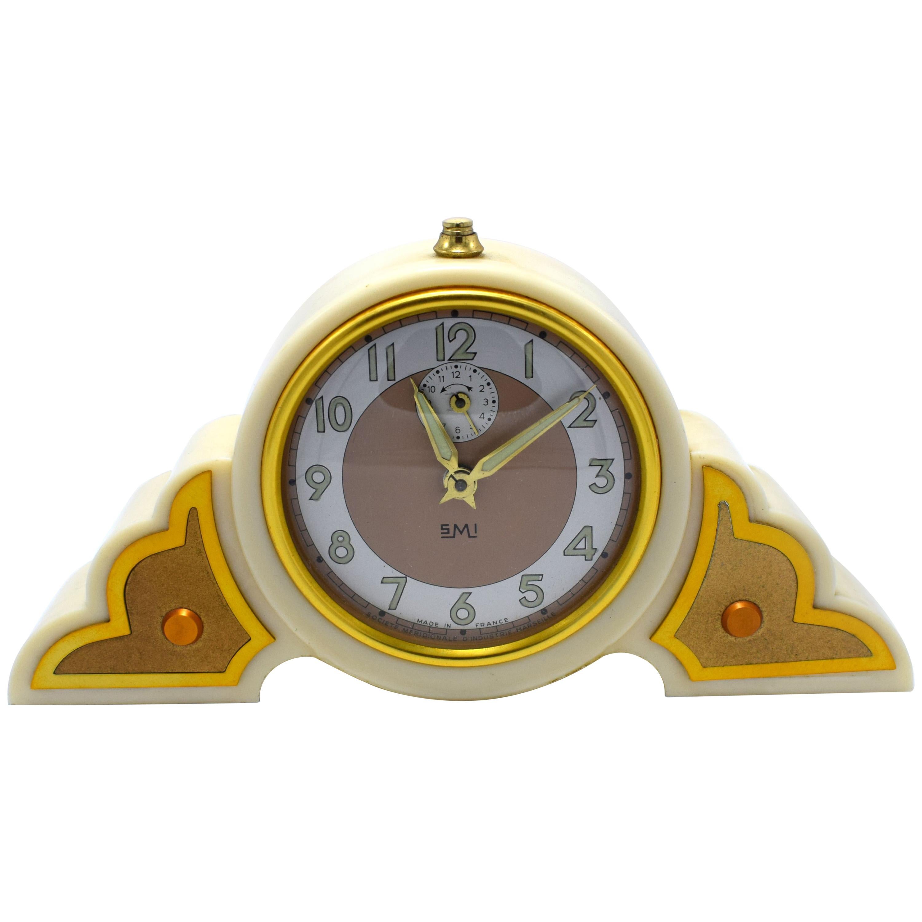 1930s Art Deco Odeon Cream Bakelite Clock at 1stDibs | vintage bakelite ...