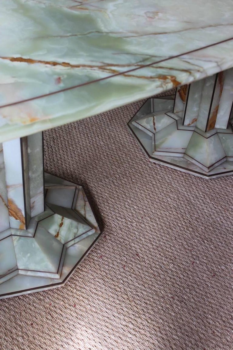 1930s Art Deco Onyx Dining Table at 1stDibs