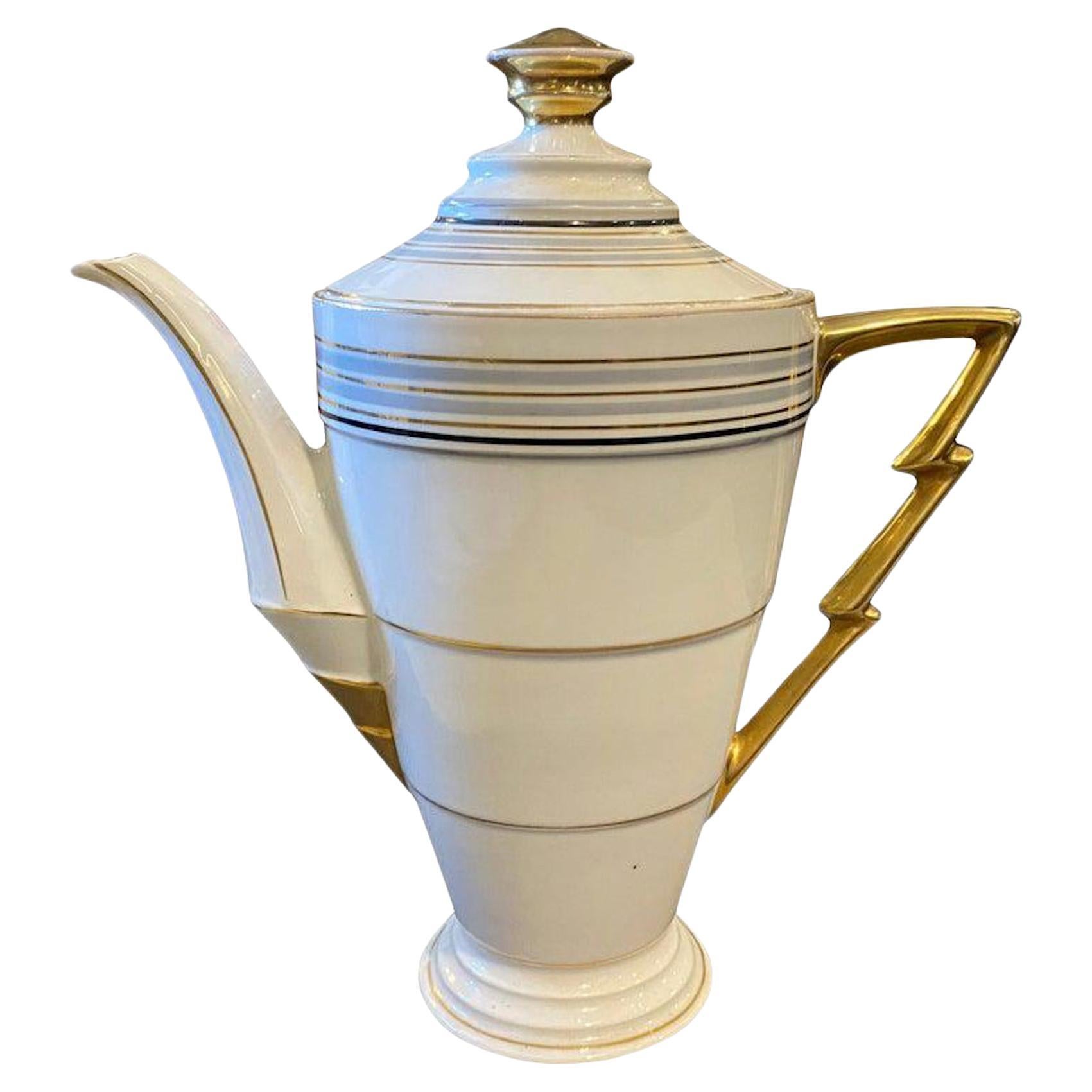 Antique French Art-Deco Porcelain Digoin Sarreguemines Cafe Tasses at ...
