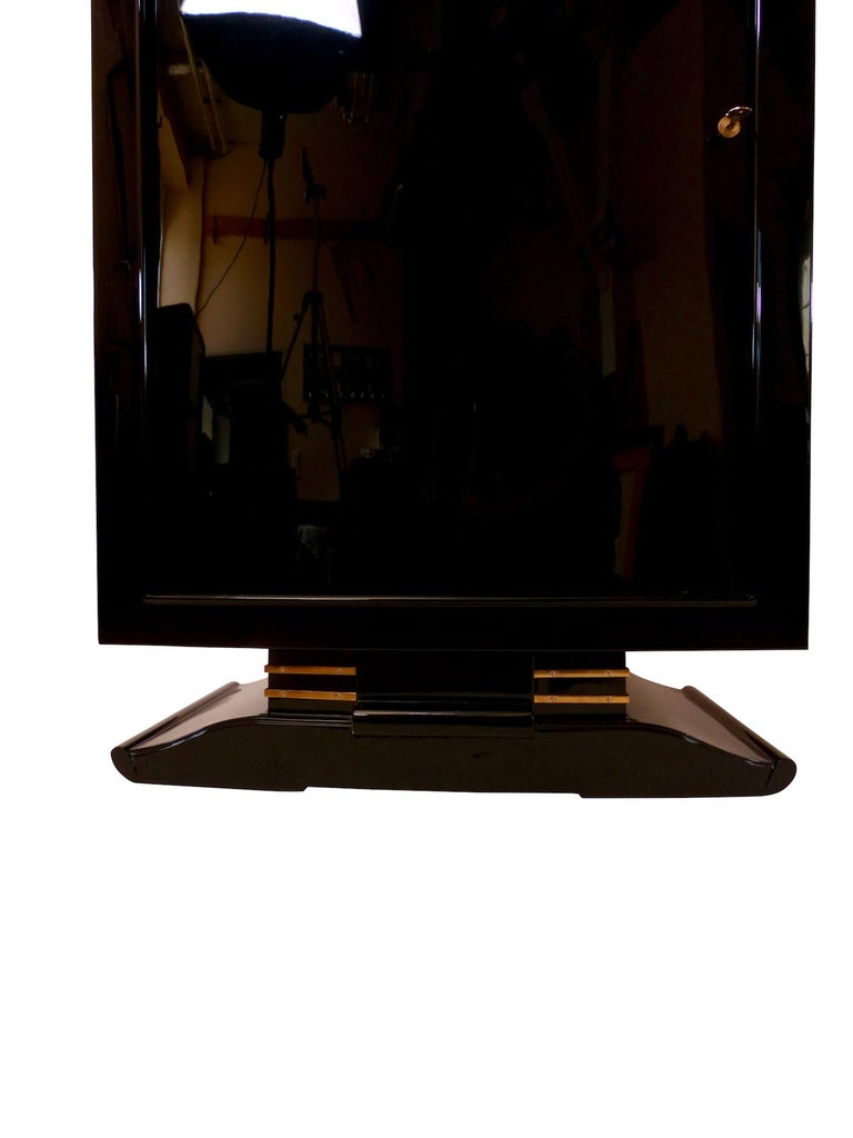 1930s Art Deco Rolex Bar Furniture in Black Lacquer with Tray and ...