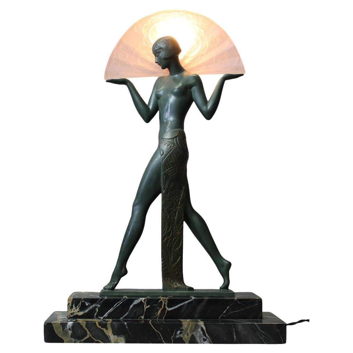 Marble Sculpture by Raymonde Guerbe "Danseuse Espagnole", ROBJ, Paris ...