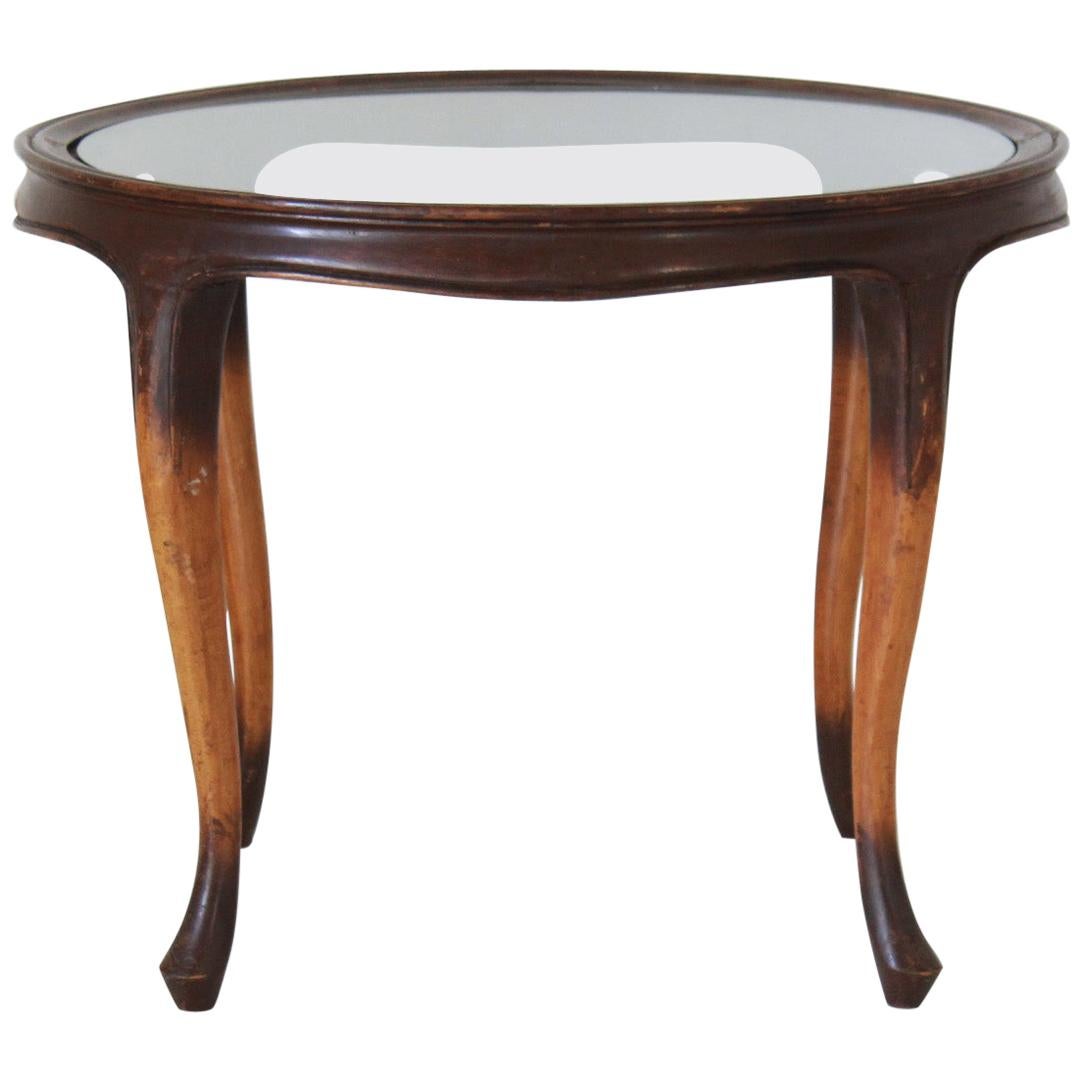 English 1930s Art Deco Tiered Walnut Coffee Table For Sale at 1stDibs