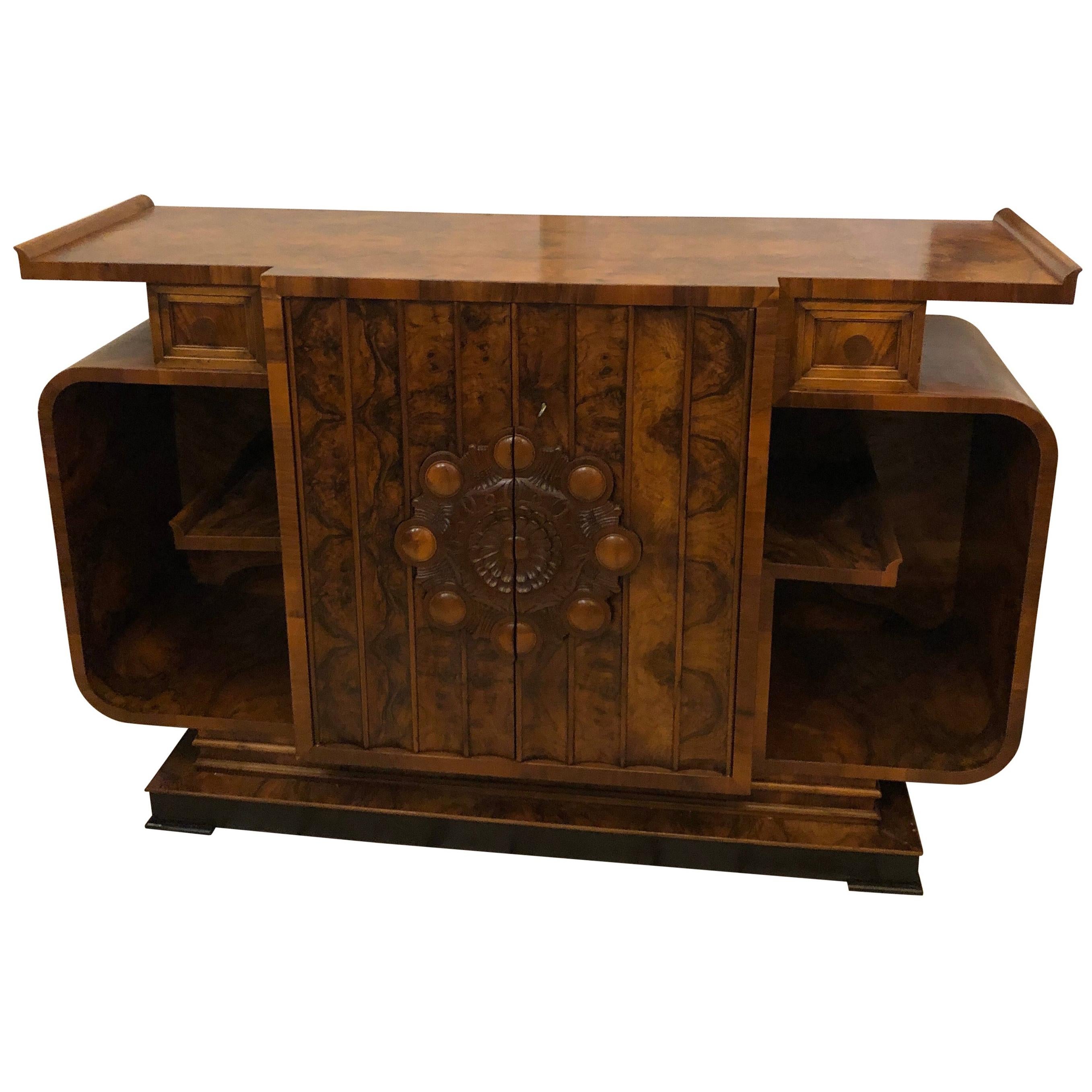 Art Deco Rectangular Walnut Wood Italian Sideboards, 1920 For Sale at ...