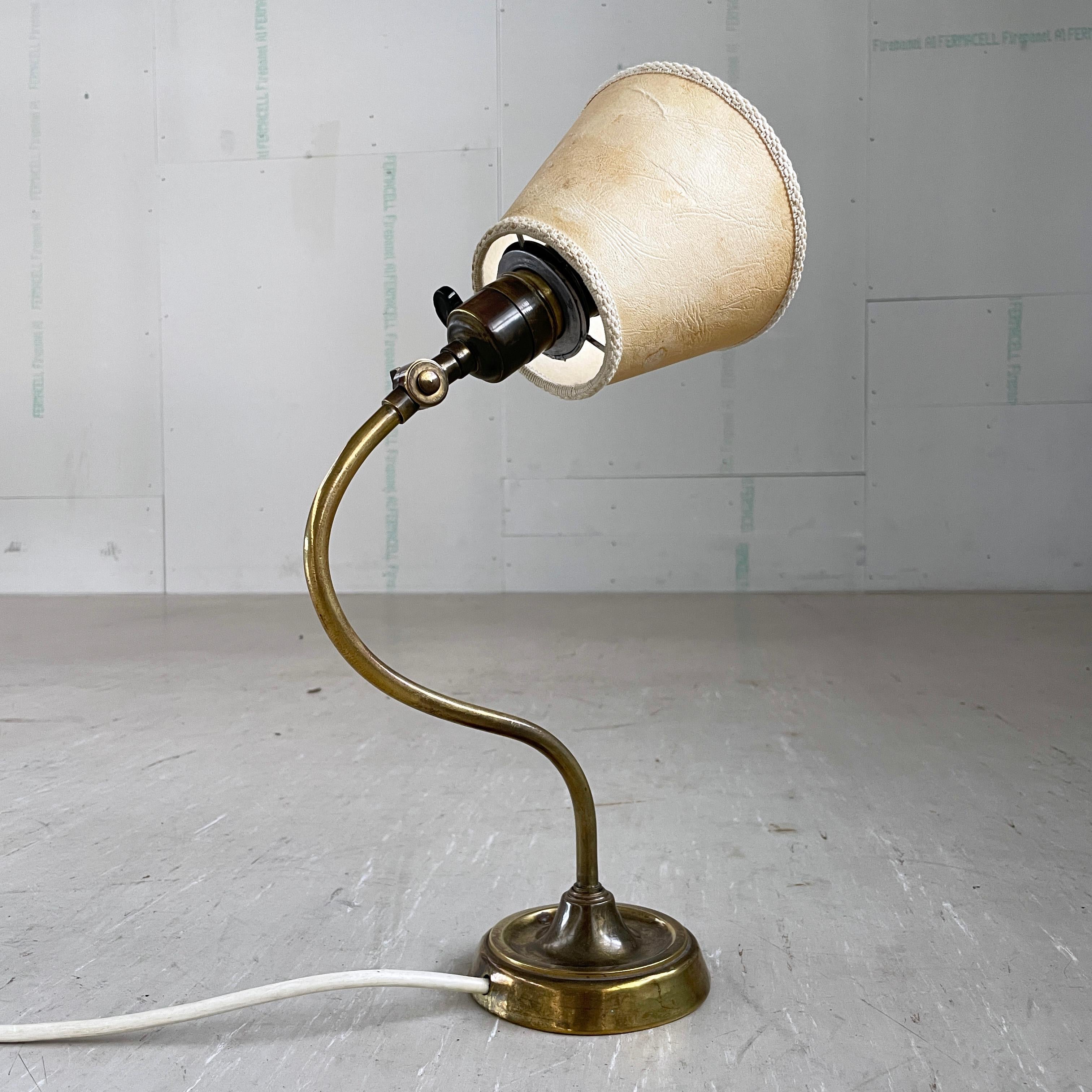 1930's B.A.G Turgi Swiss Brass Table / Desk Lamp Model No. 4865 J For ...