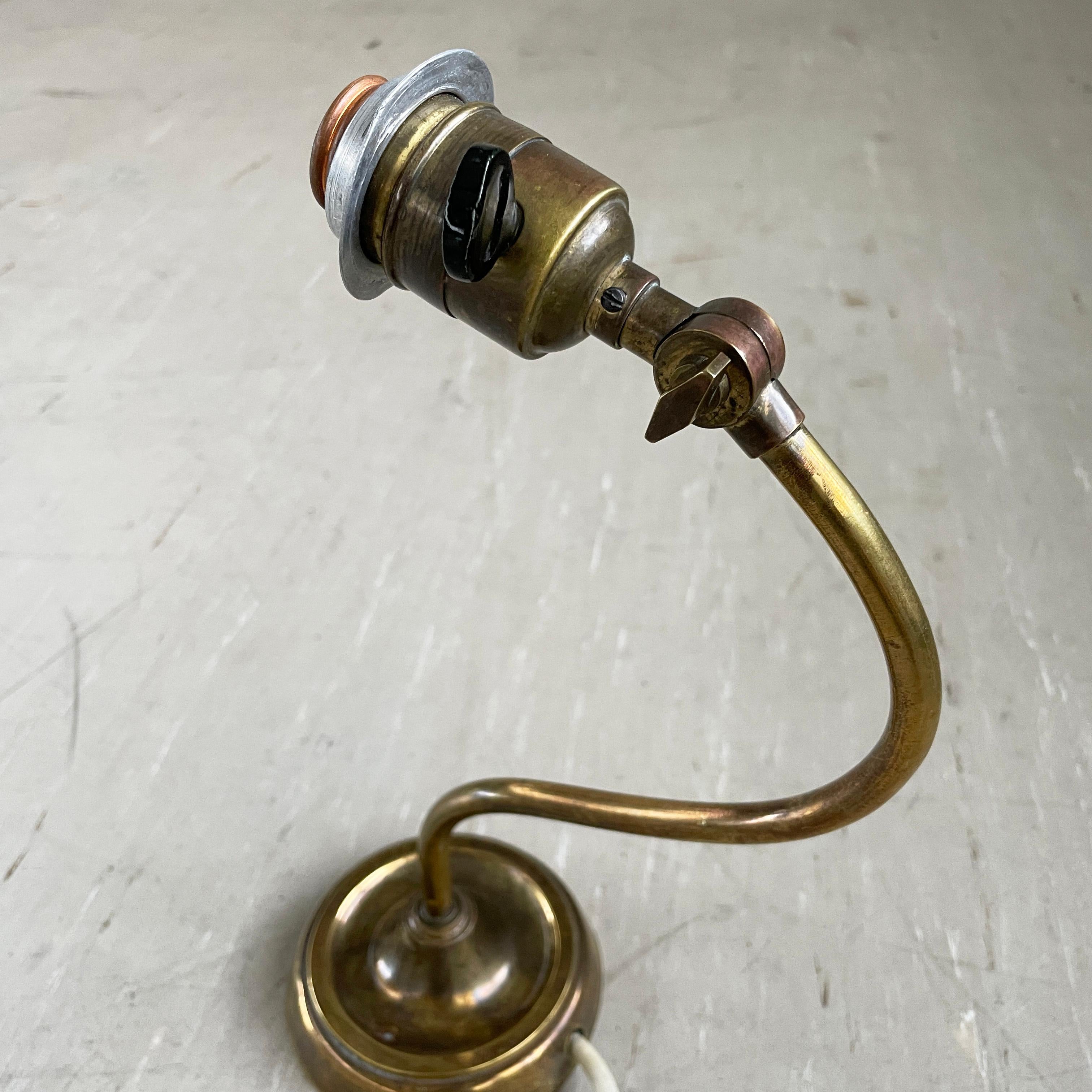1930's B.A.G Turgi Swiss Brass Table / Desk Lamp Model No. 4865 J For ...