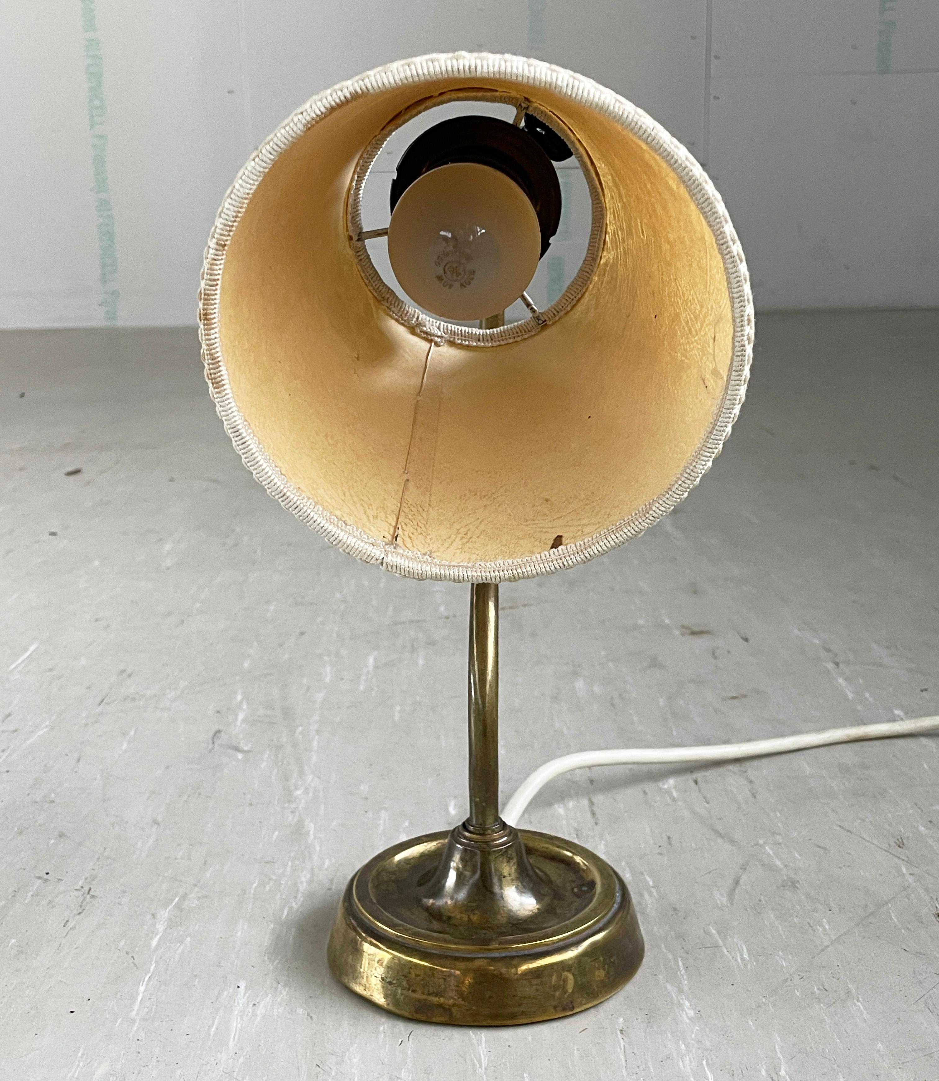 1930's B.A.G Turgi Swiss Brass Table / Desk Lamp Model No. 4865 J For ...